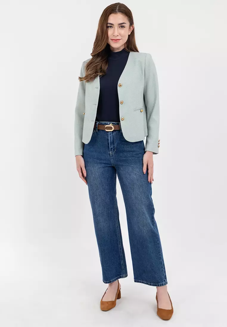 Buy Well Suited Minimalist Chic Textured Blazer 2026 Online | ZALORA ...