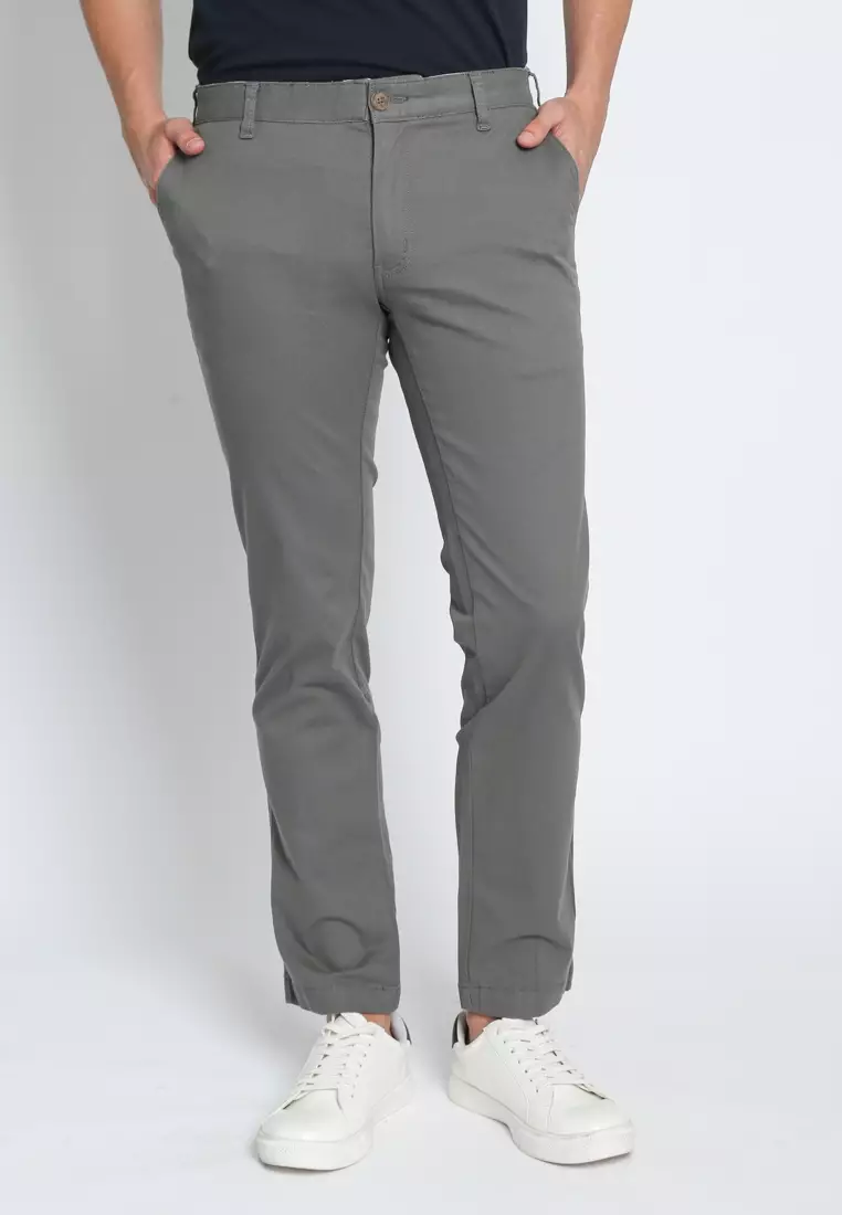 Jual Arnold Palmer GREY BASIC CHINOS PANTS REGULAR FIT Original 2023 | ZALORA Indonesia