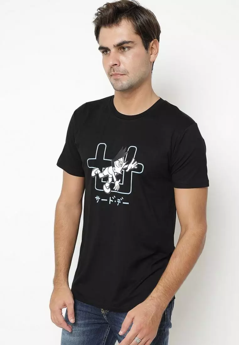 Jual Third Day MTG18 doraemon suneo outline logo hitam kaos pria ...
