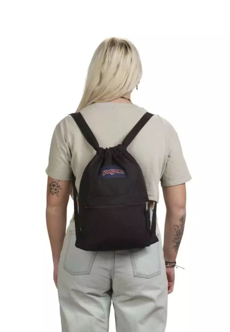 Buy Jansport Jansport Draw Sack Backpack - Black 2025 Online | ZALORA