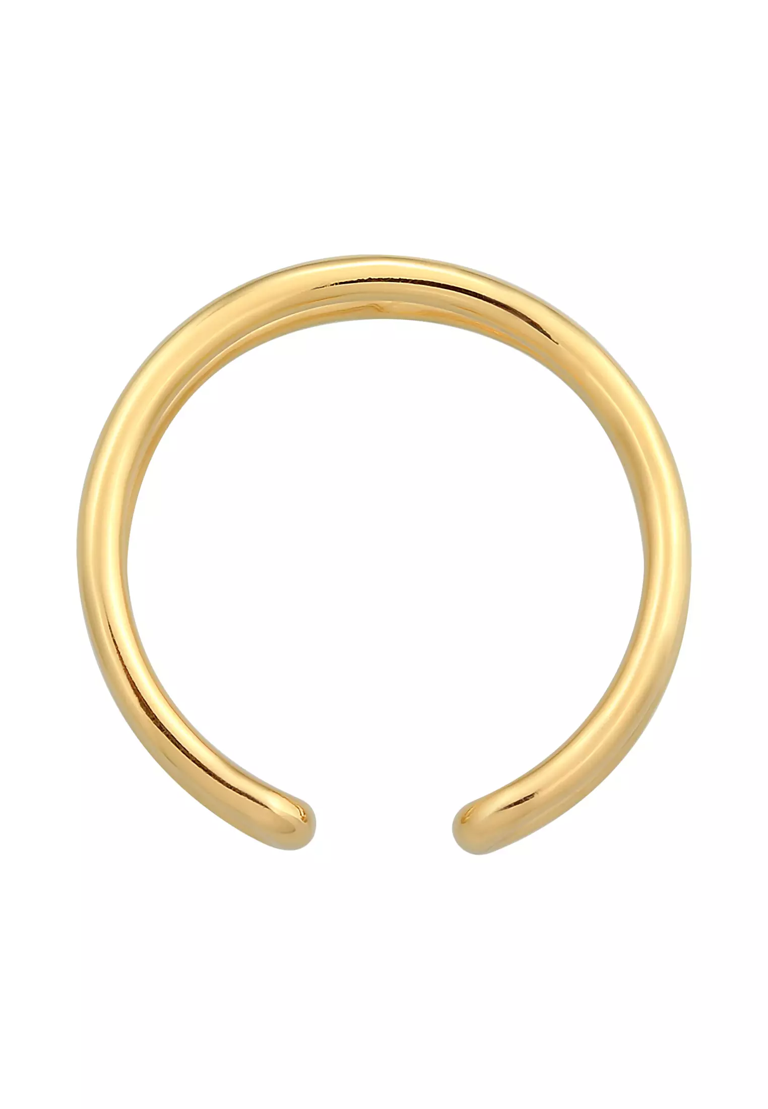 Buy ELLI GERMANY Open Double Wave Ring – Gold-Plated Silver 2026 Online ...
