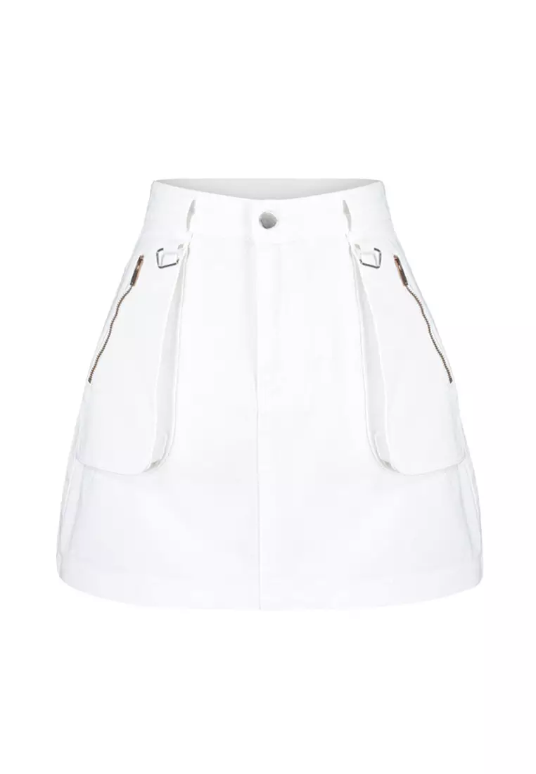 Buy Trendyol Zipper Detailed Mini Denim Skirt Online Zalora Malaysia