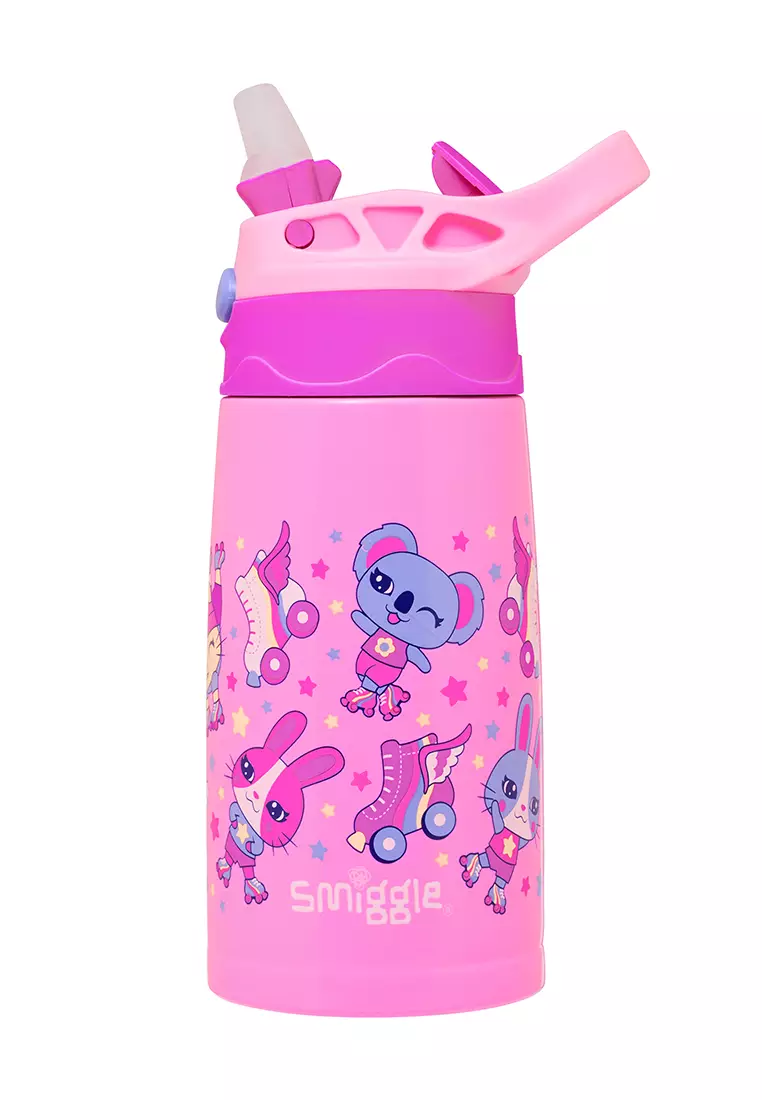 Buy Smiggle Smiggle Movin' Junior Stainless Steel Flip Drink Bottle ...