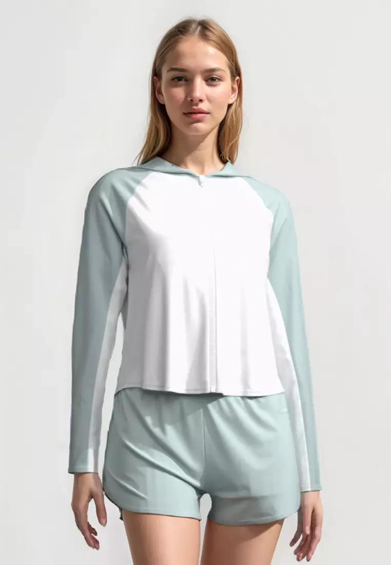 Buy Sunseeker Supplementary Ladies Mist Green Hooded UV Jacket 2025 ...