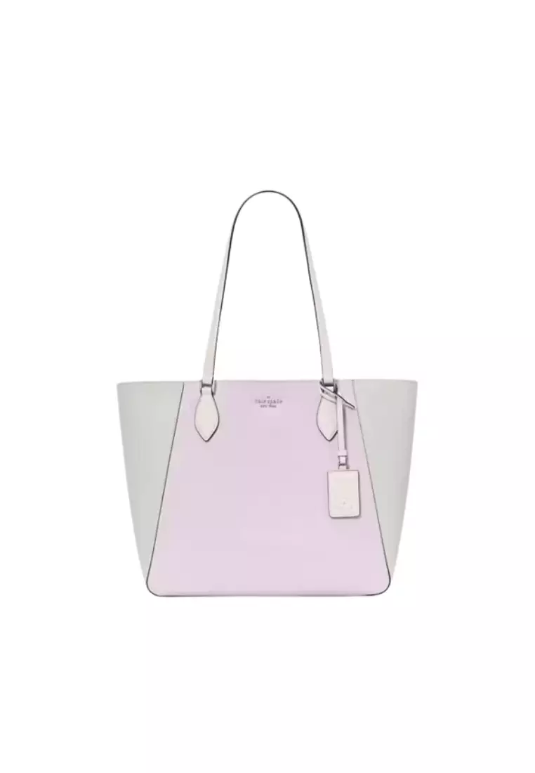 Kate Spade Kate Spade Poppy Colorblock Large Tote Bag In Violet Mist ...