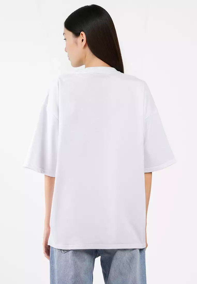 Buy Calvin Klein Script Logo Graphic Relaxed T-Shirt - Calvin Klein ...