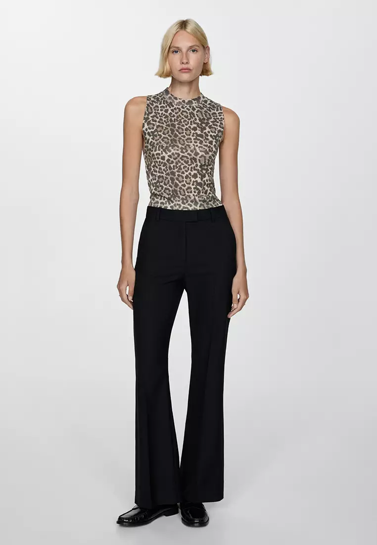 Jual Mango Leopard Stitch Top Original 2024 | ZALORA Indonesia