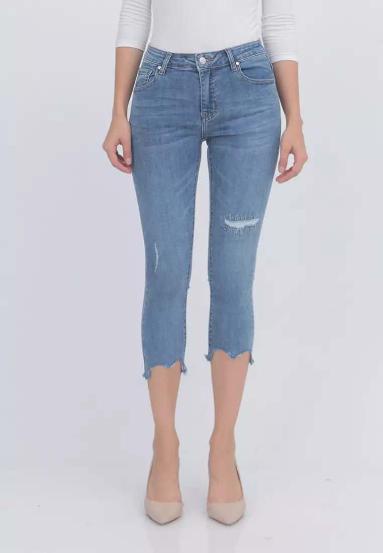 Jual Odiva Woman ESYANA SKINNY JEANS BLUE Original 2024 | ZALORA ...