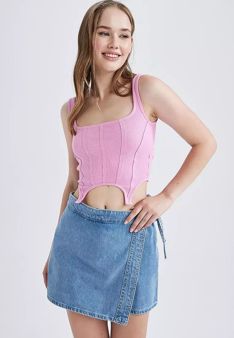 Buy DeFacto Fitted Corset Top 2025 Online | ZALORA
