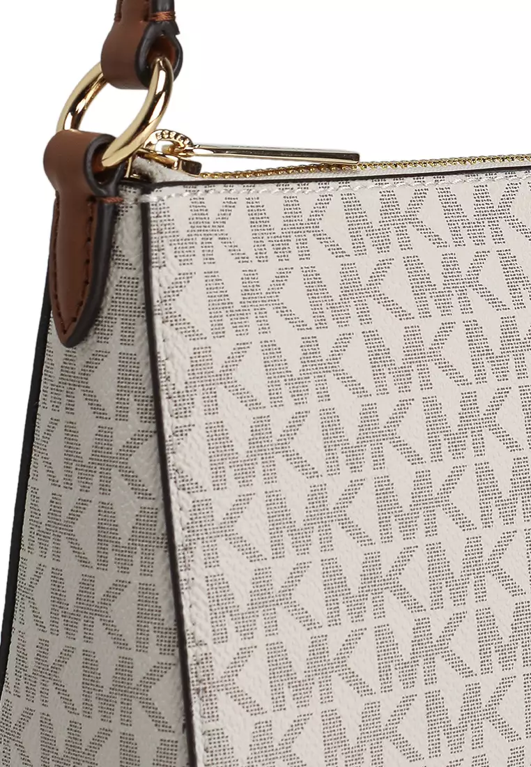 Michael Kors Vincent Monogram Medium Pouchette Bag With Card Case (nt ...