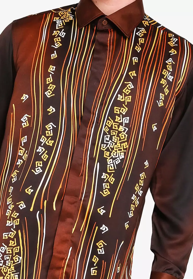 Buy Gene Martino Men's Batik Art Strip 2025 Online | ZALORA