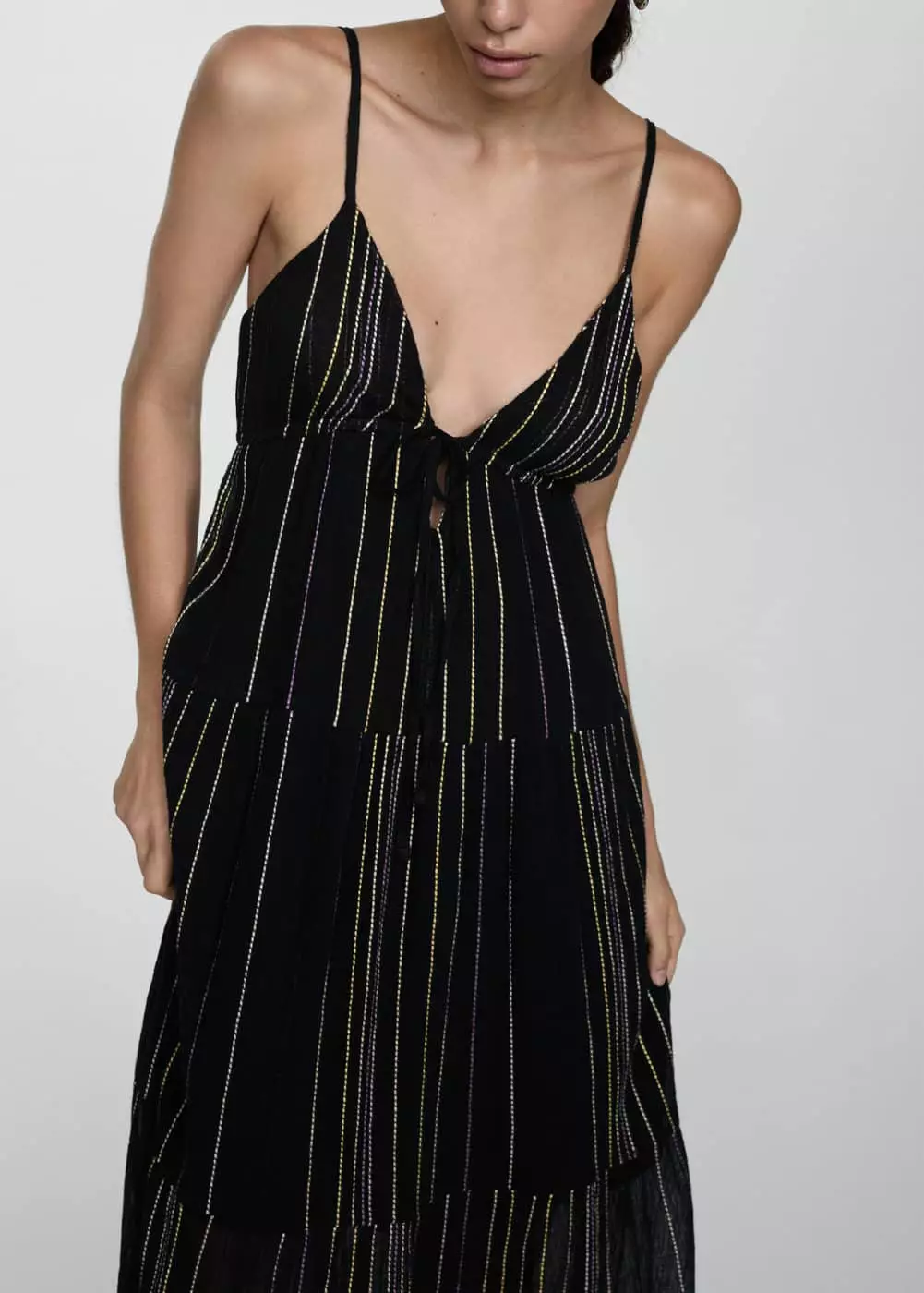 Jual Mango Gaun strapless dengan jahitan dekoratif Original 2025 ...