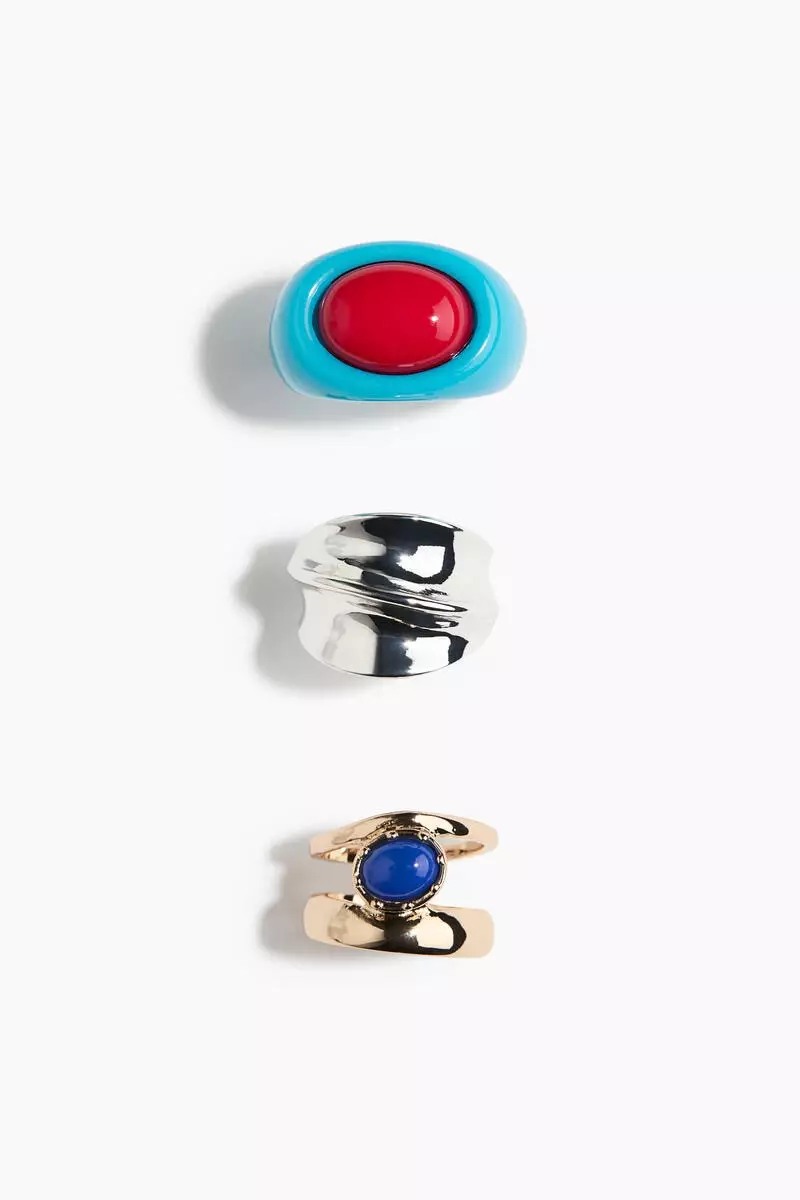Buy H&M 3-pack statement rings 2026 Online | ZALORA