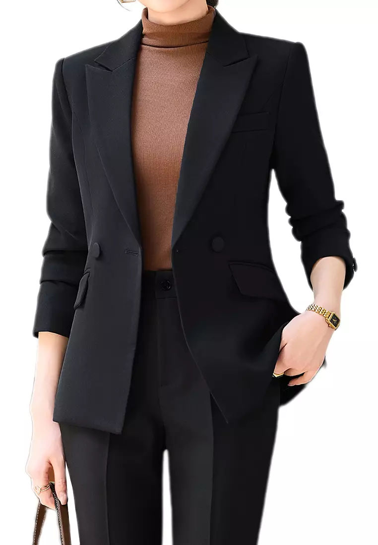 Buy HAPPY FRIDAYS Boss Lady Suit Jacket YGH-EM8157 2025 Online | ZALORA ...