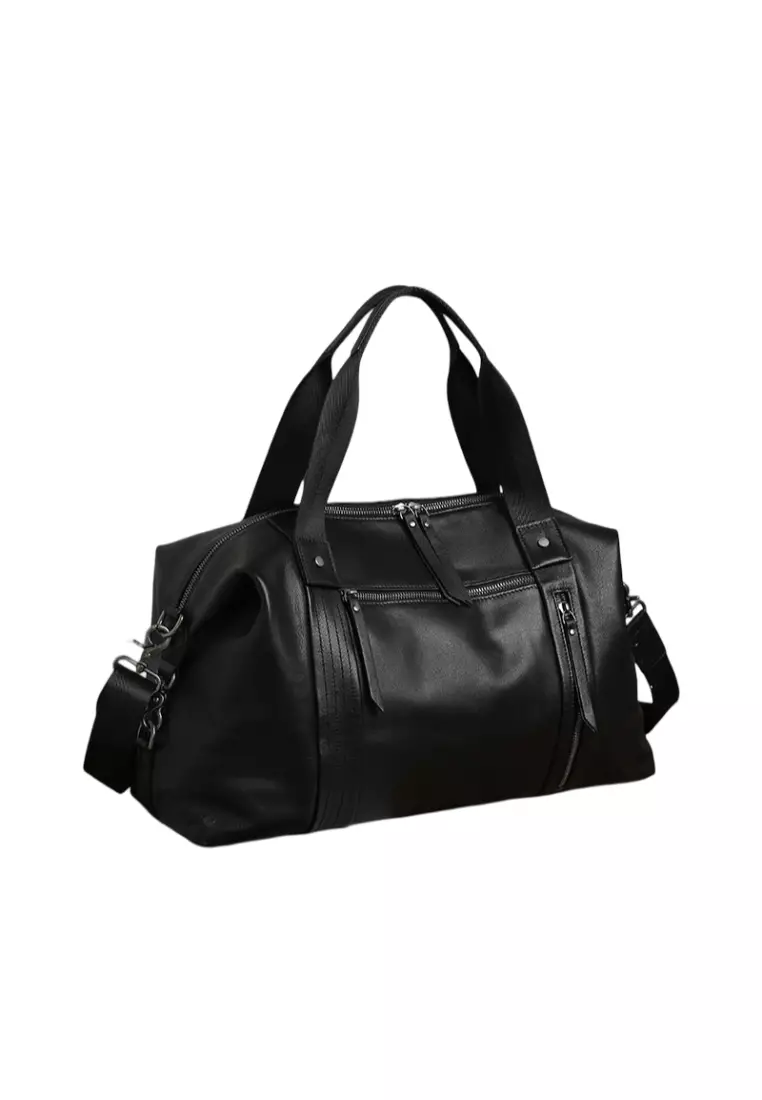 Buy Lara High End Genuine Leather Men's Short Trip Messenger & Handbag ...