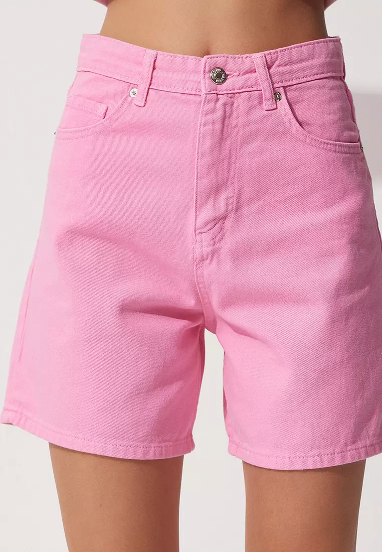 Jual Happiness Istanbul High Waist Denim Shorts Original 2024 Zalora Indonesia