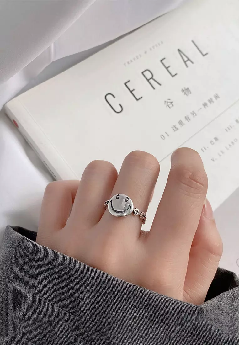 Buy LYCKA LDR3149-55mm Cute Smiley Face Rings Online | ZALORA Malaysia