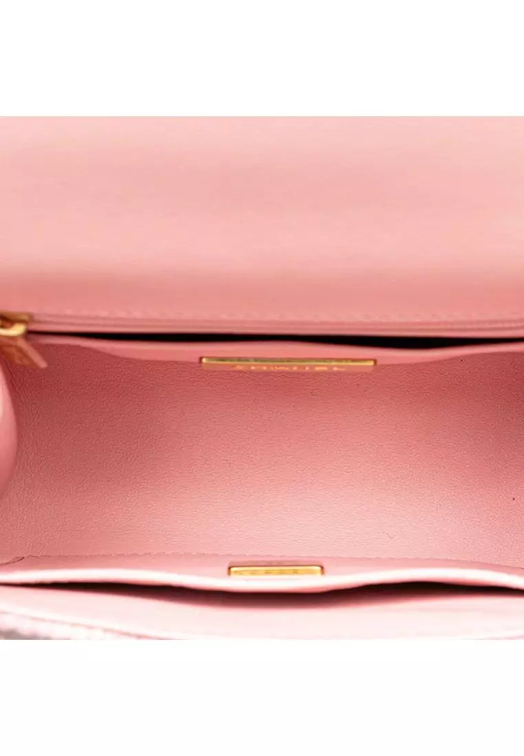 Buy CHANEL Pre-Loved Chanel Pink Tweed Flap Bag 2025 Online | ZALORA ...