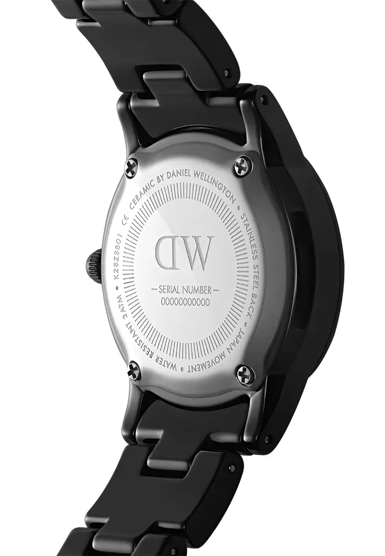 Buy Daniel Wellington Iconic Link Ceramic 32mm Watch Black dial Link ...