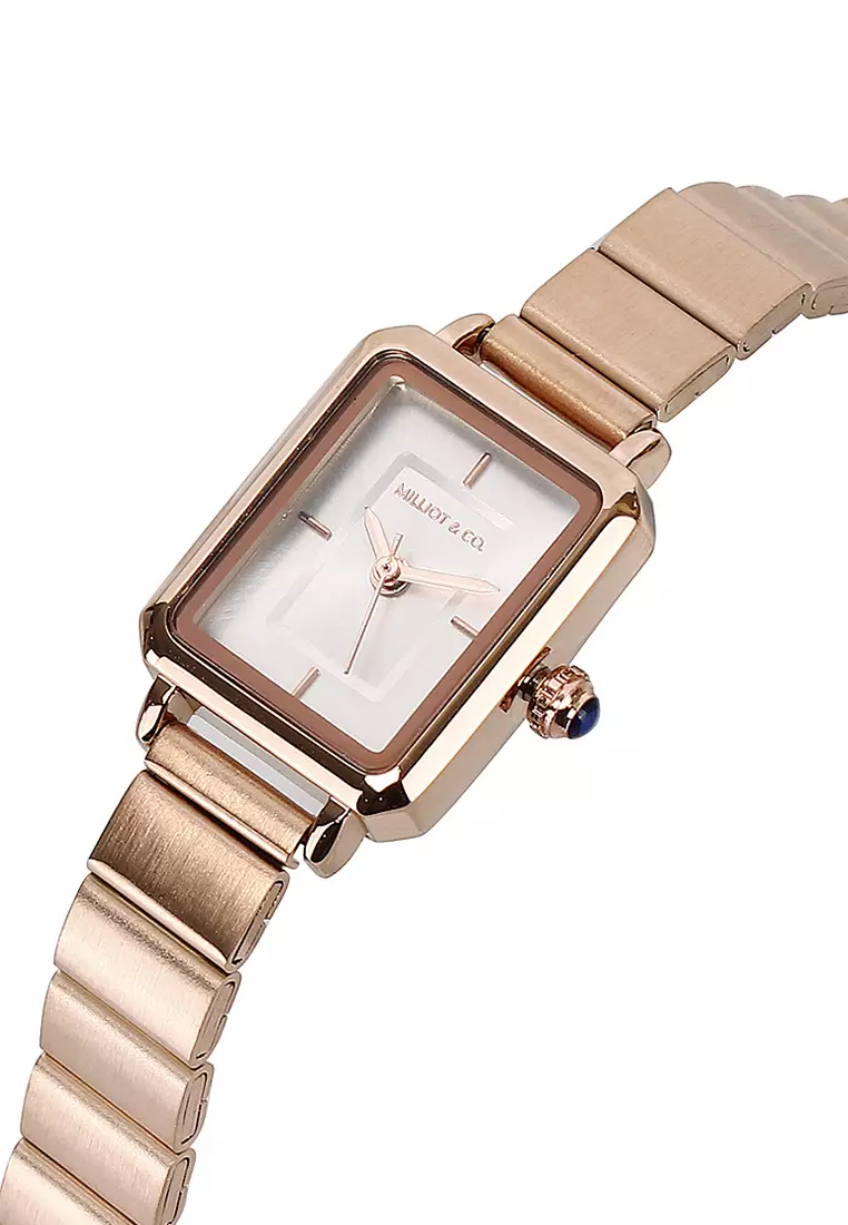 Buy Milliot & Co Betty Rose Gold Stainless Steel Analog Watches 2025 ...