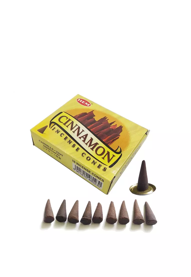 HEM CINNAMON Incense Cone 100% Natural India Handmade meditating ...