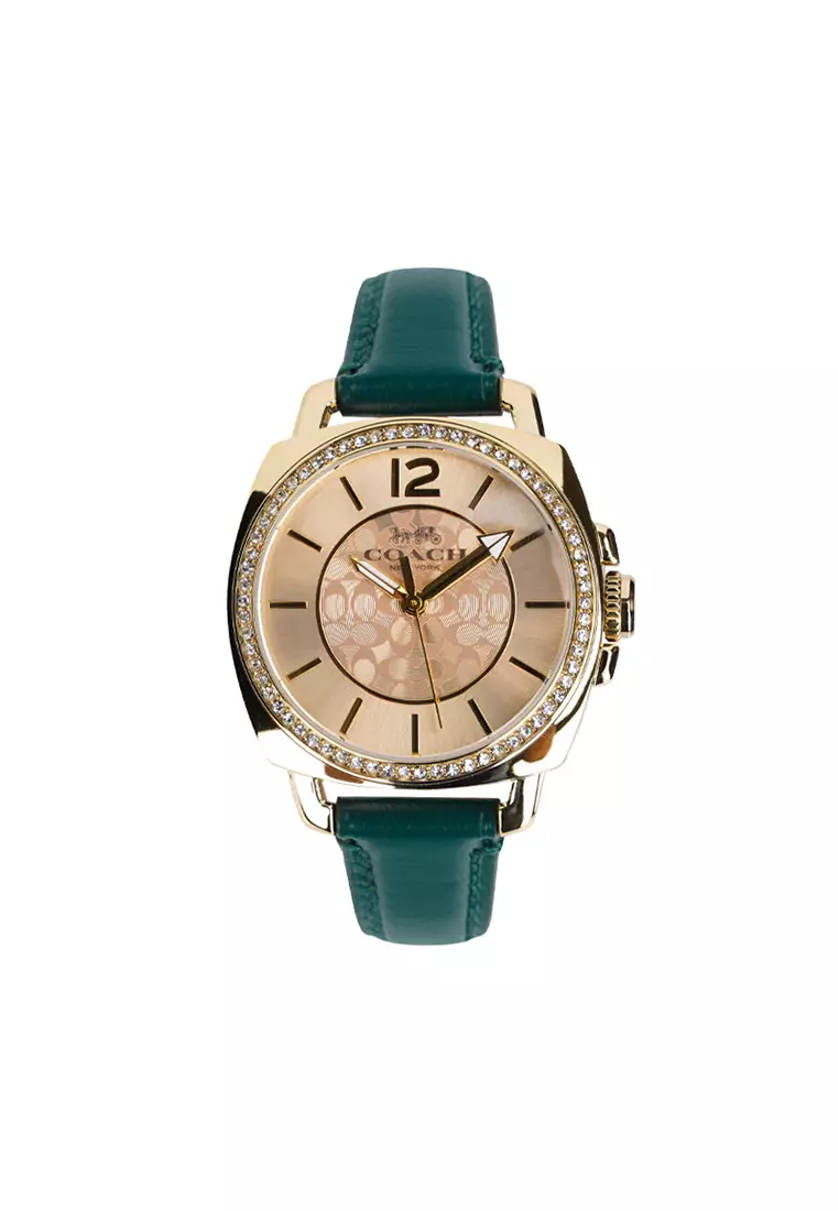 Buy Coach Women's Green Monogram Watch Online | ZALORA Malaysia