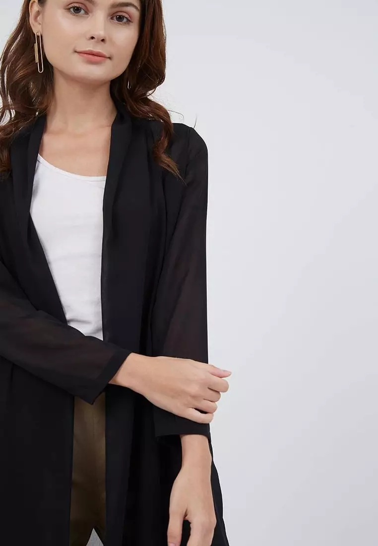 Jual Berrybenka Label Sophie Imaya Maxi Outer Black Original 2025 ...