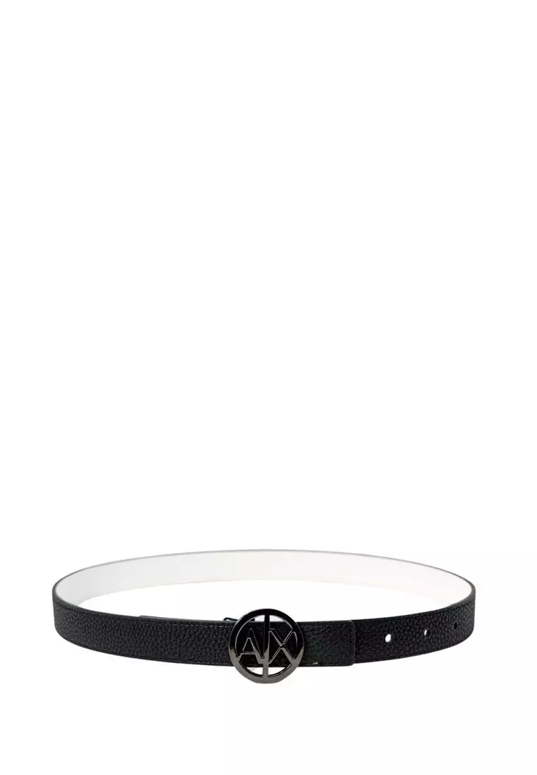 Buy Armani Exchange Mens AX Logo Reversible Leather Belt 2024 Online ...