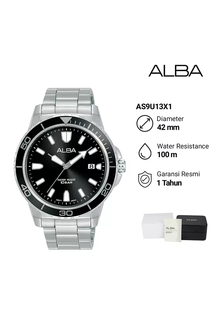 Jual Alba Alba Active - Jam Tangan Analog Pria - Black Dial - All ...