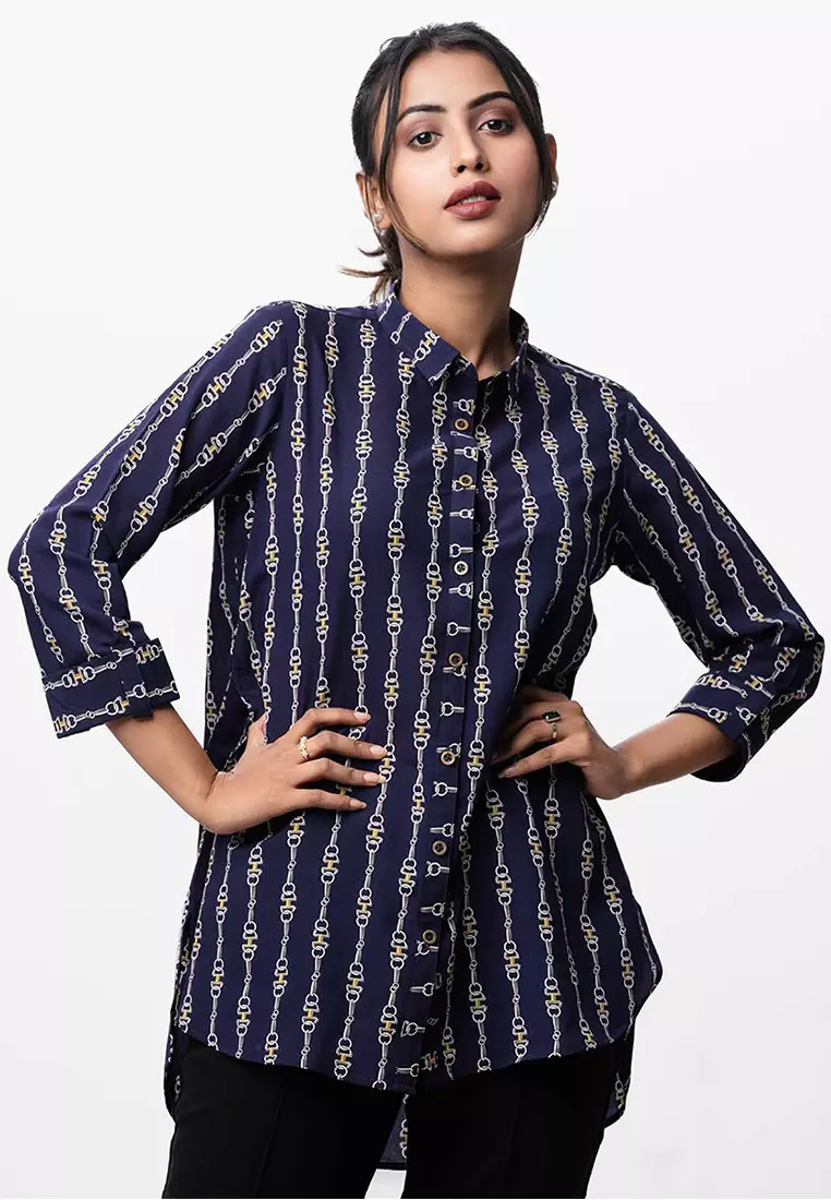 Buy Le Reve Le Reve Trompoil Graphic Casual Shirt 2026 Online | ZALORA