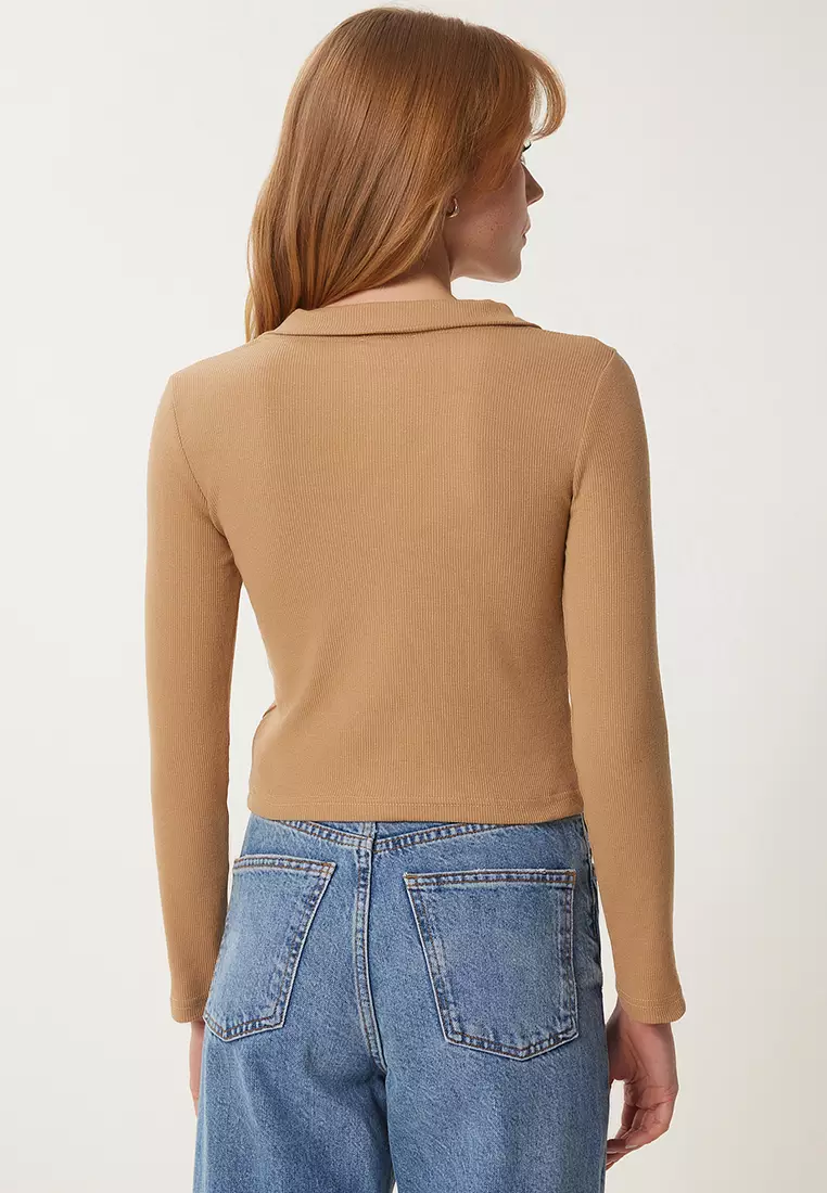 Buy Happiness Istanbul 2-Pack Ribbed Polo Neck Tops 2026 Online | ZALORA
