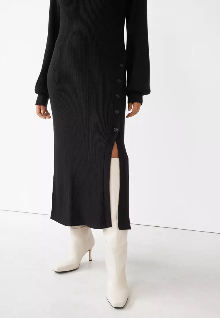 Buy & Other Stories Buttoned Rib Knit Dress Online | ZALORA Malaysia
