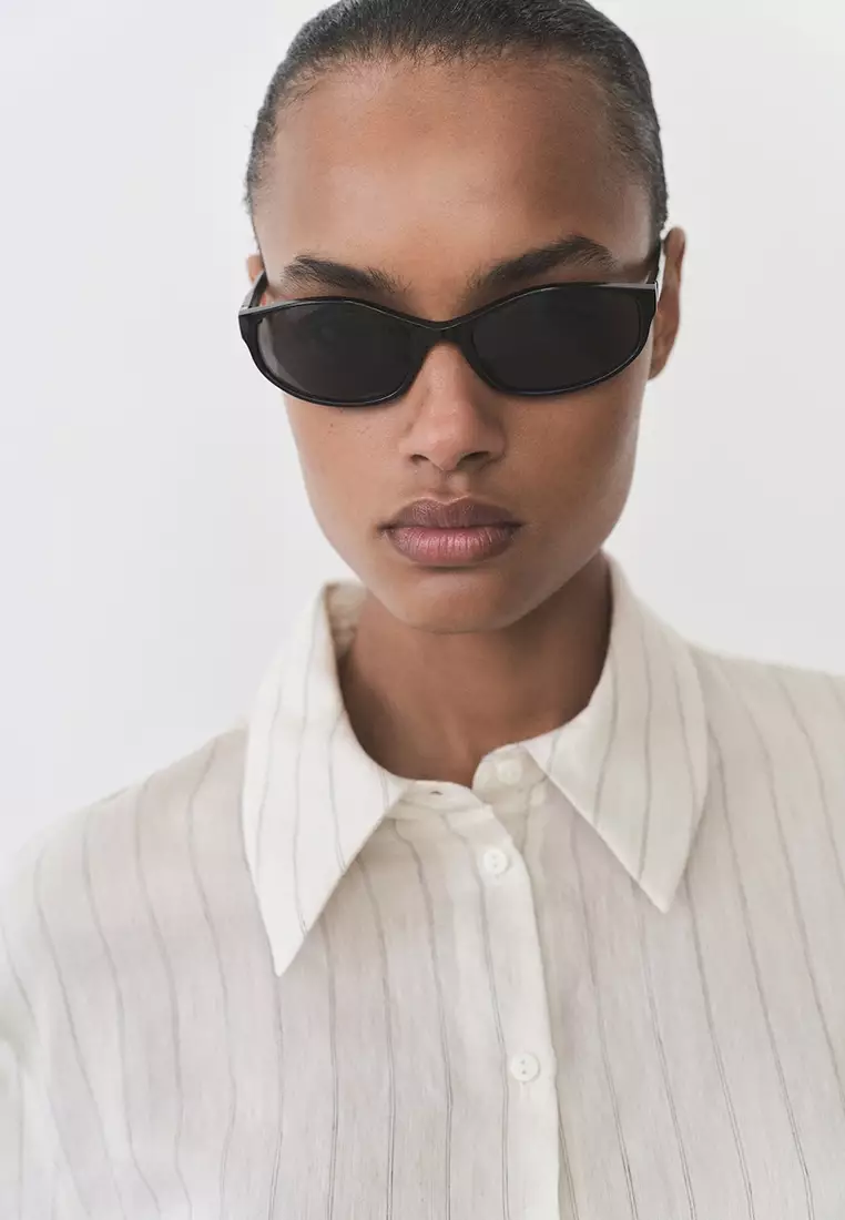 Buy Mango Stripe-Print Shirt Online | ZALORA Malaysia