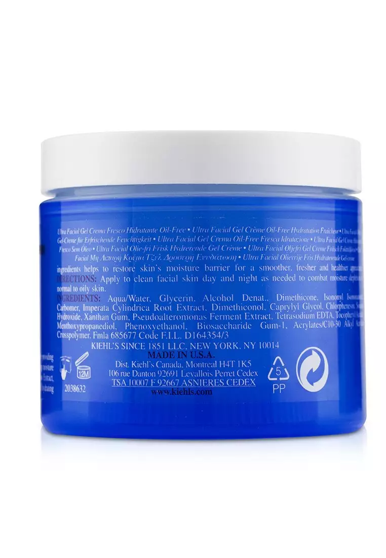 Buy Kiehls Kiehls Ultra Facial Oil Free Gel Cream For Normal To