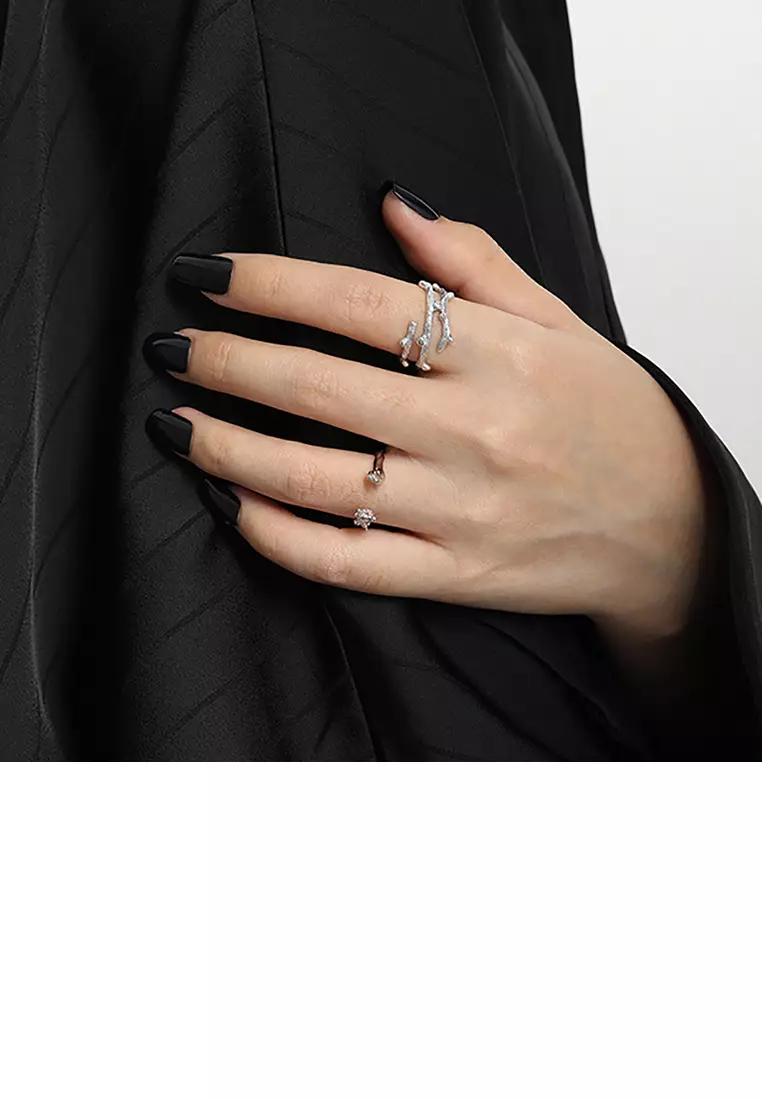 Buy Glamorousky 925 Sterling Silver Simple Fashion Rattan Branch ...