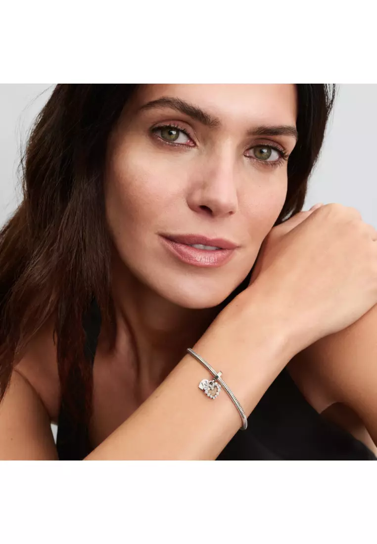 Buy Pandora Sparkling Heart Double Dangle Charm 2025 Online | ZALORA Philippines