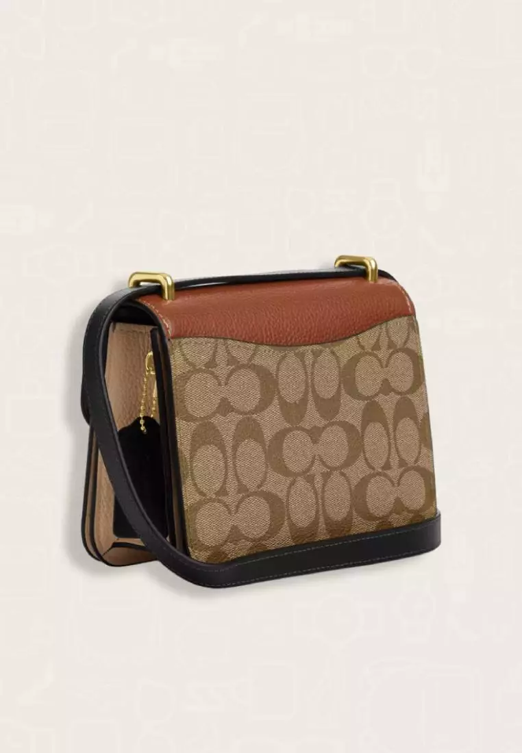 Jual COACH Coach Morgan Square Crossbody In Colorblock Signature Canvas ...