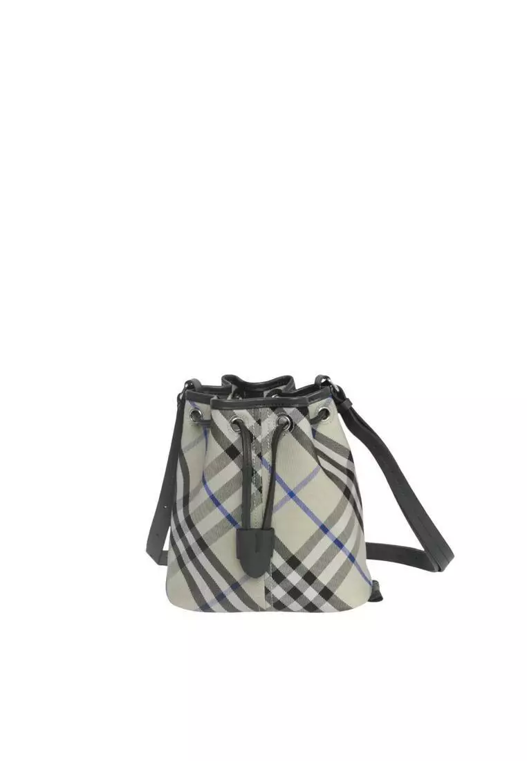 Buy Burberry Mini Check Bucket Bag/crossbody Bag 2025 Online | ZALORA