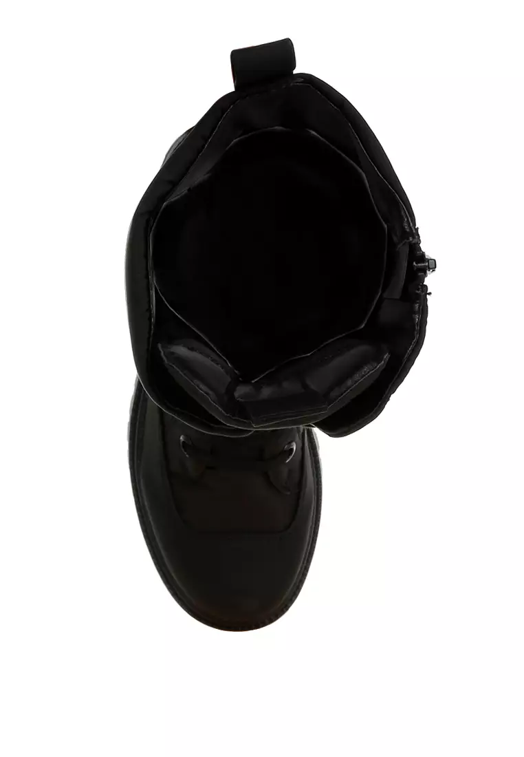 Buy London Rag Anti-Skid Lace-Up Combat Boots in Black Online | ZALORA ...