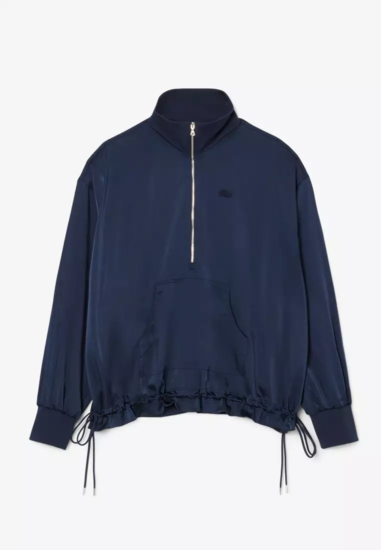 Buy Lacoste High Zipped Neck Oversized Popover Jacket 2025 Online | ZALORA