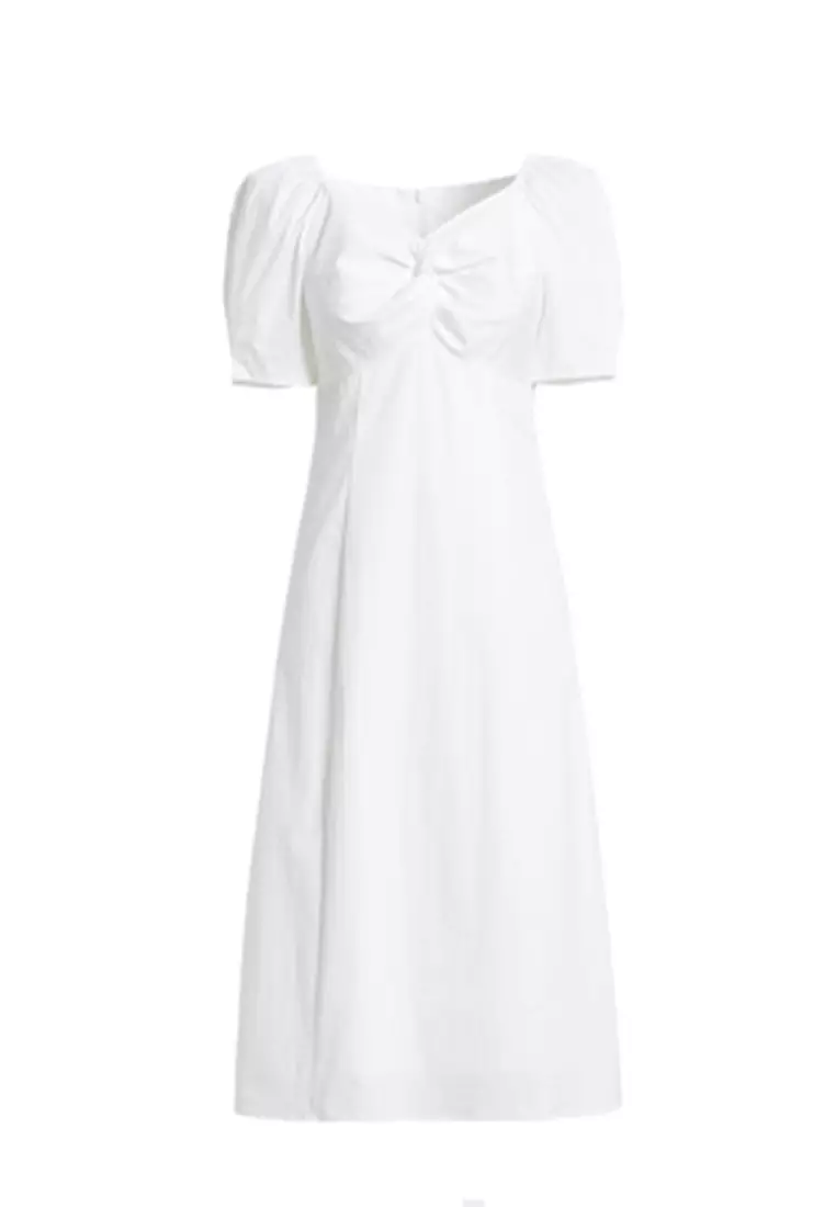 Buy Hopeshow V-Neck Ruched Torso Mini Dress Online | ZALORA Malaysia