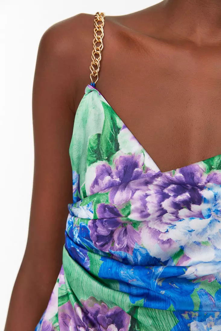 Buy Trendyol Floral Print Midi Dress 2024 Online | ZALORA Philippines