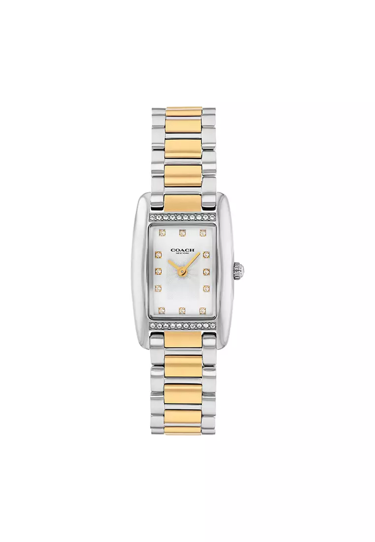 Buy Coach Reese Silver and Gold Stainless steel Bracelet Analog Watch ...