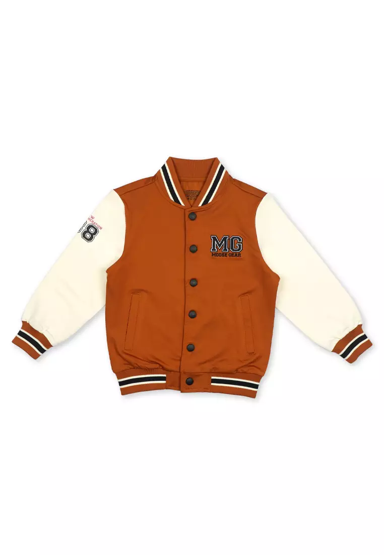 Buy Moose Gear Boys Varsity Jacket Combi with Print and Embro Details ...