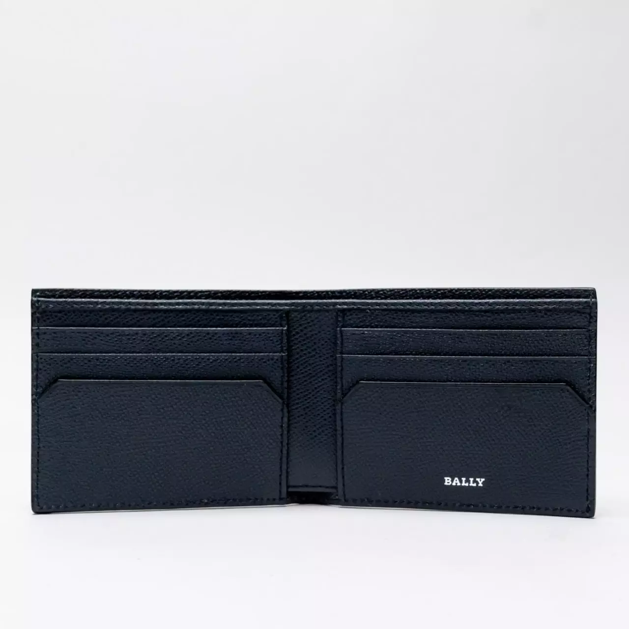 Jual BALLY Bally Tevye Bi-Fold Wallet Blue White Original 2024 | ZALORA ...