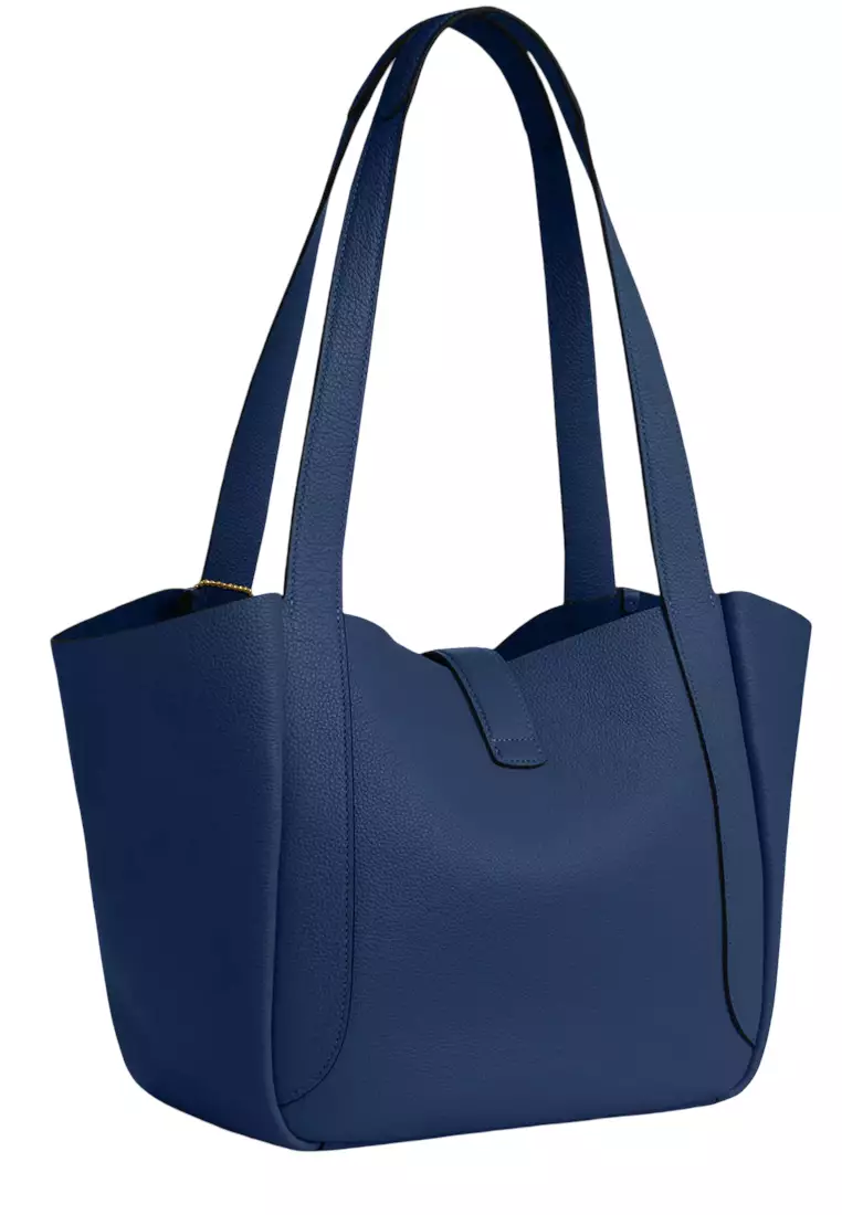 Buy Coach Hadley Turnlock Tote Bag - Deep Blue CAL17 2026 Online | ZALORA