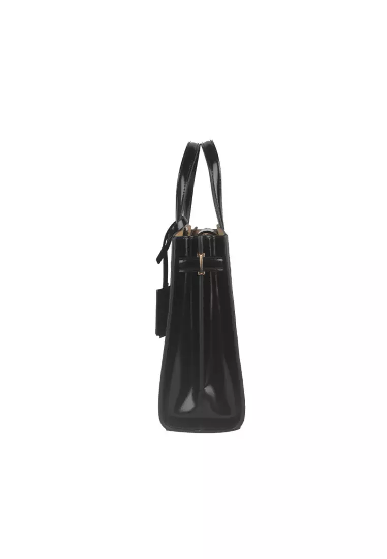 Jual TORY BURCH Robinson SPAZZOLATO Women's Shoulder Bag in Black ...