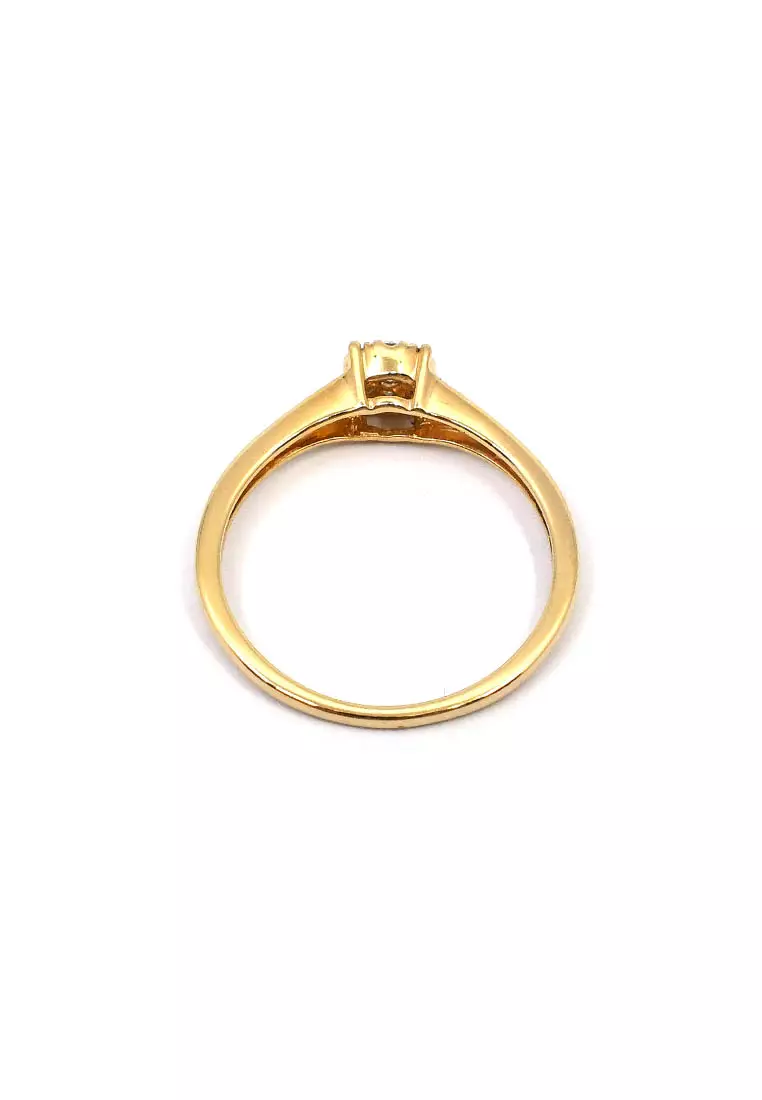 Buy CEBUANA LHUILLIER JEWELRY 18K Italian Made Yellow Gold Lady Ring ...