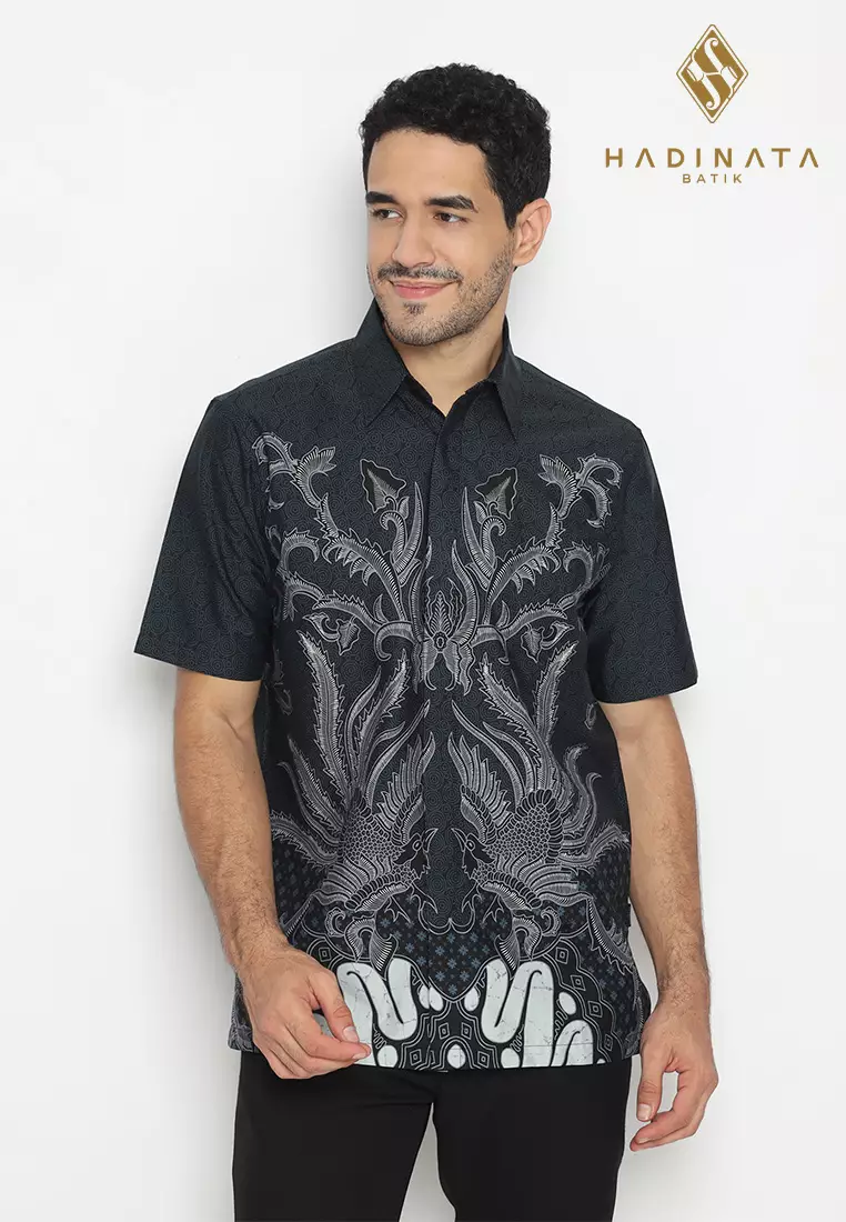 Jual Hadinata Batik Hadinata Batik Pria Kemeja Pendek Slimfit Ranvir ...