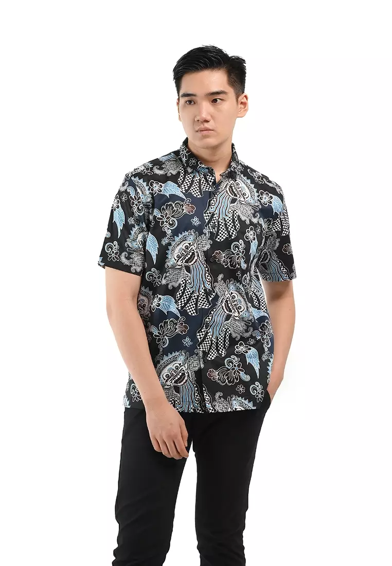 Jual Manzone MANZONE Kemeja Batik Pria Lengan Pendek MZB-CHANDRA ...